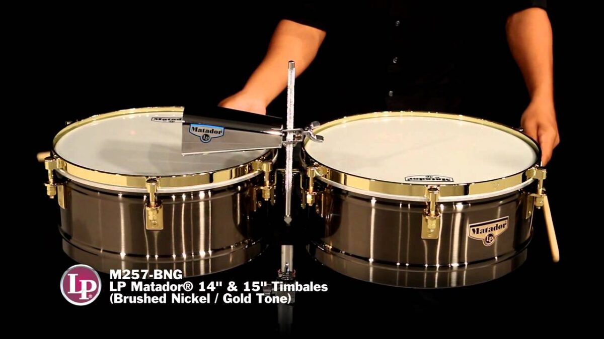 Timbales Latin Percussion matador 14” y 15” brush nickel LPM257-BNG ...